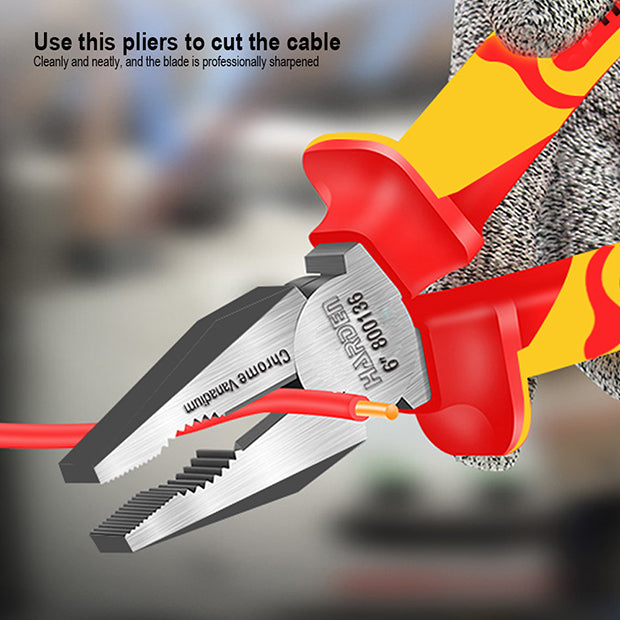 Harden 8'' (200mm) Insulated Combination Plier - Tools - Ruwag