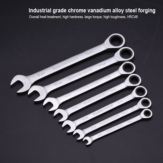 7 Piece Fixed Combination Gear Spanner Set